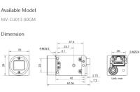 China Hikrobot MV-CU013-80GM - Static-Image-Acquire/GigE-Vision-Data-Transmit - Aluminum 1.3MP Rolling Shutter Industrial Area Scan Camera for sale