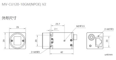 China Hikrobot MV-CU120-10GM-NPOE-V2,Image Capture,GigE Transfer,Alloy 12MP Mono GigE Area Scan Camera for sale