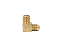 China Lead Free Brass 90 Degree Elbow Male 1/4'' Flare Pipe Fittings for sale