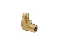 China Lead Free Brass 90 Degree Elbow Male 1/4'' Flare Pipe Fittings for sale