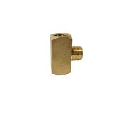 China lead free Brass T Fitting 1/4NPT Male * 1/4NP Male * 1/4NPT Female for sale