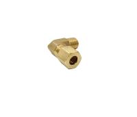 China Brass Compression Tube Fitting 90 Degree Male Elbow Tube OD x NPT Male 1/4