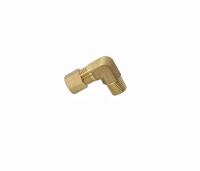 China Brass Compression Tube Fitting 90 Degree Male Elbow Tube OD x NPT Male 1/4