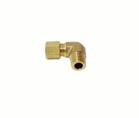 China Brass Compression Tube Fitting 90 Degree Male Elbow Tube OD x NPT Male 1/4