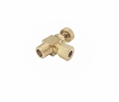 China 1/4NPT Lead Free Brass Needle Valve With Brass Handwheel for sale