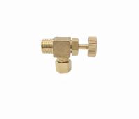China 1/4NPT Lead Free Brass Needle Valve With Brass Handwheel for sale