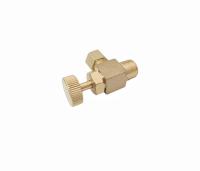 China 1/4NPT Lead Free Brass Needle Valve With Brass Handwheel for sale