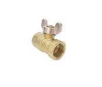 China 1/2 Npt Thread Brass Ball Vlave With Nickle Plated Handle for sale