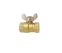 China 1/2 Npt Thread Brass Ball Vlave With Nickle Plated Handle for sale