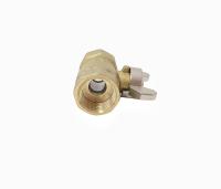 China 1/2 Npt Thread Brass Ball Vlave With Nickle Plated Handle for sale