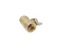 China 1/2 Npt Thread Brass Ball Vlave With Nickle Plated Handle for sale