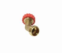 China Lead Free 45 Degree Brass Hose Elbow Garden Using 3/4NH-11.5 for sale