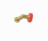 China Lead Free 45 Degree Brass Hose Elbow Garden Using 3/4NH-11.5 for sale