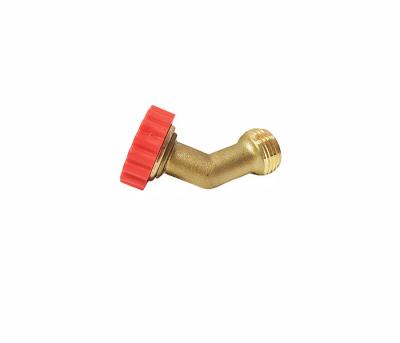 China Lead Free 45 Degree Brass Hose Elbow Garden Using 3/4NH-11.5 for sale