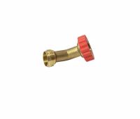 China Lead Free 45 Degree Brass Hose Elbow Garden Using 3/4NH-11.5 for sale