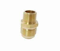 China Half Union 3/4 Flare X 1/2 NPT Brass Tube Fitting Hex Nipple for sale