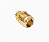 China Half Union 3/4 Flare X 1/2 NPT Brass Tube Fitting Hex Nipple for sale