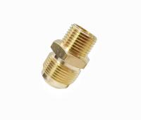 China 3/4 NPT  X  3/4 Flare Brass Male Hex Nipple Pipe Fitting for sale