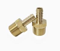 China Solid Brass Pipe Air Hose End Fittings 1/4