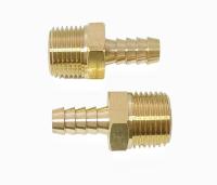 China Solid Brass Pipe Air Hose End Fittings 1/4