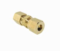 China Round Head CNC Compression Pipe Fittings 3/8'' X 3/8'' for sale