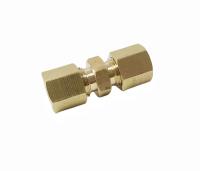 China Round Head CNC Compression Pipe Fittings 3/8'' X 3/8'' for sale