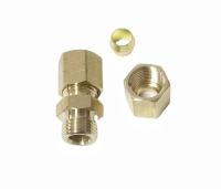 China Brass Material CNC Compression Pipe Fittings 1/4'' X 1/4'' for sale