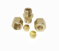 China Brass Material CNC Compression Pipe Fittings 1/4'' X 1/4'' for sale