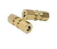 China Brass Material CNC Compression Pipe Fittings 1/4'' X 1/4'' for sale