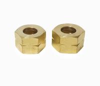 China Solid Brass Hex Nut Hexagon Full Locking For Bolts 1/2'' for sale