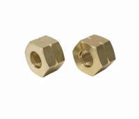 China Solid Brass Hex Nut Hexagon Full Locking For Bolts 1/2'' for sale