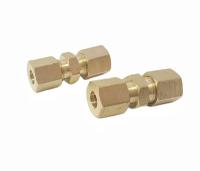 China CNC Compression Union Brass Pipe Fittings 3/8'' X 3/8'' for sale