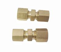 China 3/8'' X 3/8'' Brass NPT Compression Union Pipe Fittings Provide OEM Services for sale