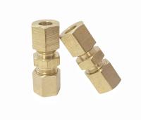 China 3/8'' X 3/8'' Brass NPT Compression Union Pipe Fittings Provide OEM Services for sale