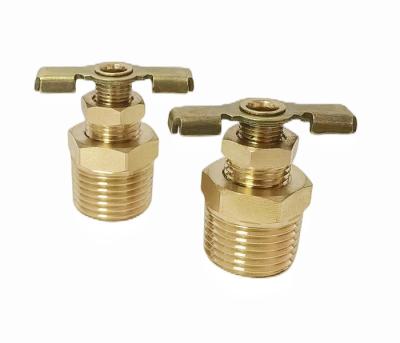 China Air Tank Air Compressor Drain Valve 1/4 NPT Brass Material for sale