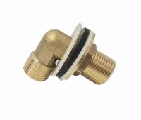 China 1/2'' Lead Free Brass 90 Degree Elbow With Wide Flange Brass Tap Back Nuts for sale