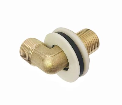 China CNC Lead Free Brass 1/2 NPT 90 Degree Elbow With Different Gasket for sale