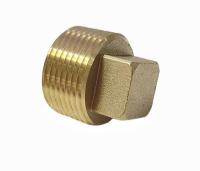 China Square Head 1/2Inch NPT Brass Male Plug Fittings For Boat OEM Services for sale