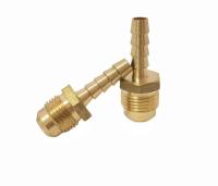 China 1/4 X 3/8 Hose Barb To Male Flare Adapter Brass Fitting for sale