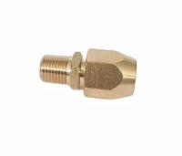 China Corrosion Proof Brass Hose End Connector For 1/4 Inch ID Polyurethane Air Hose for sale