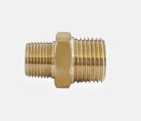 China 1/2 Male NPT *3/8Male Npt Equal Brass Pipe Fitting Brass Hex Nipples for sale