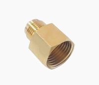 China CNC Brass Pipe Fitting NPT 1/2 Inch Male Adapter And 1/2 Male Flare for sale