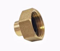 China 3/4Inch GHT Thread Lead Free Brass Fittings With Black Gasket for sale