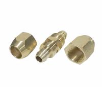 China Antirust Solid Brass Pipe Fitting 3/8inch Barb For 3/8-Inch ID Polyurethane Air Hose for sale