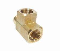 China OEM Brass Threaded Pipe Fittings Brass 90 Degree Elbow 1/4 NPT Male 1/4