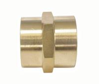 China OEM Brass Air Hose Fittings Male Hex Nipple 1/2 Inch NPT X 1/2 Inch NPT for sale