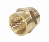 China OEM Brass Air Hose Fittings Male Hex Nipple 1/2 Inch NPT X 1/2 Inch NPT for sale