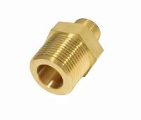 China JIS ANSI Npt Hex Nipple Brass Pipe Fitting 1/2NPT X 1/2NPT Thread for sale