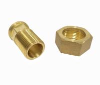 China ANSI Hexagon Lead Free Brass Fittings Water Meter Connector  1.6Mpa for sale