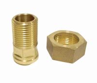 China ANSI Hexagon Lead Free Brass Fittings Water Meter Connector  1.6Mpa for sale